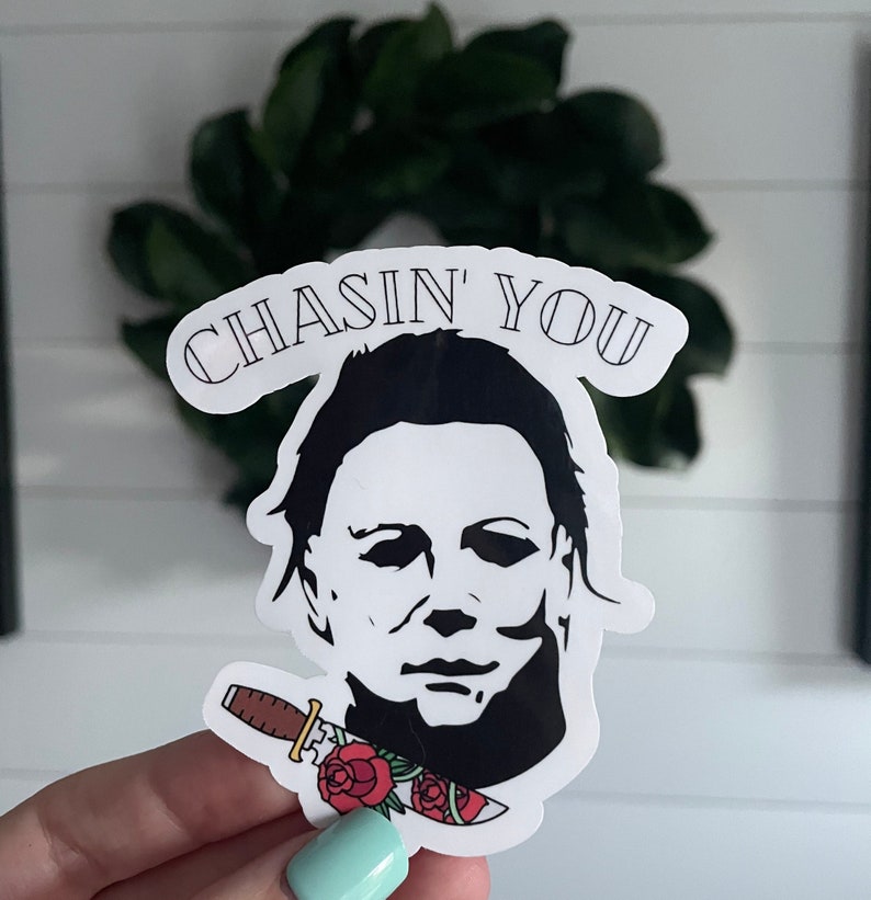 Halloween Michael Myers Inspired Sticker Michael Myers - Etsy