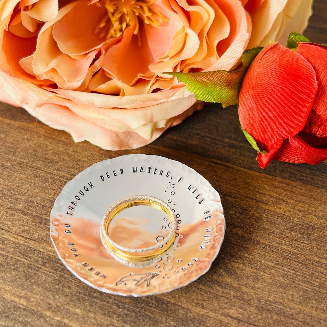 Blue Whale Jewelry Dish, Whale Ring Holder, Ocean Ring Dish, Silver ...