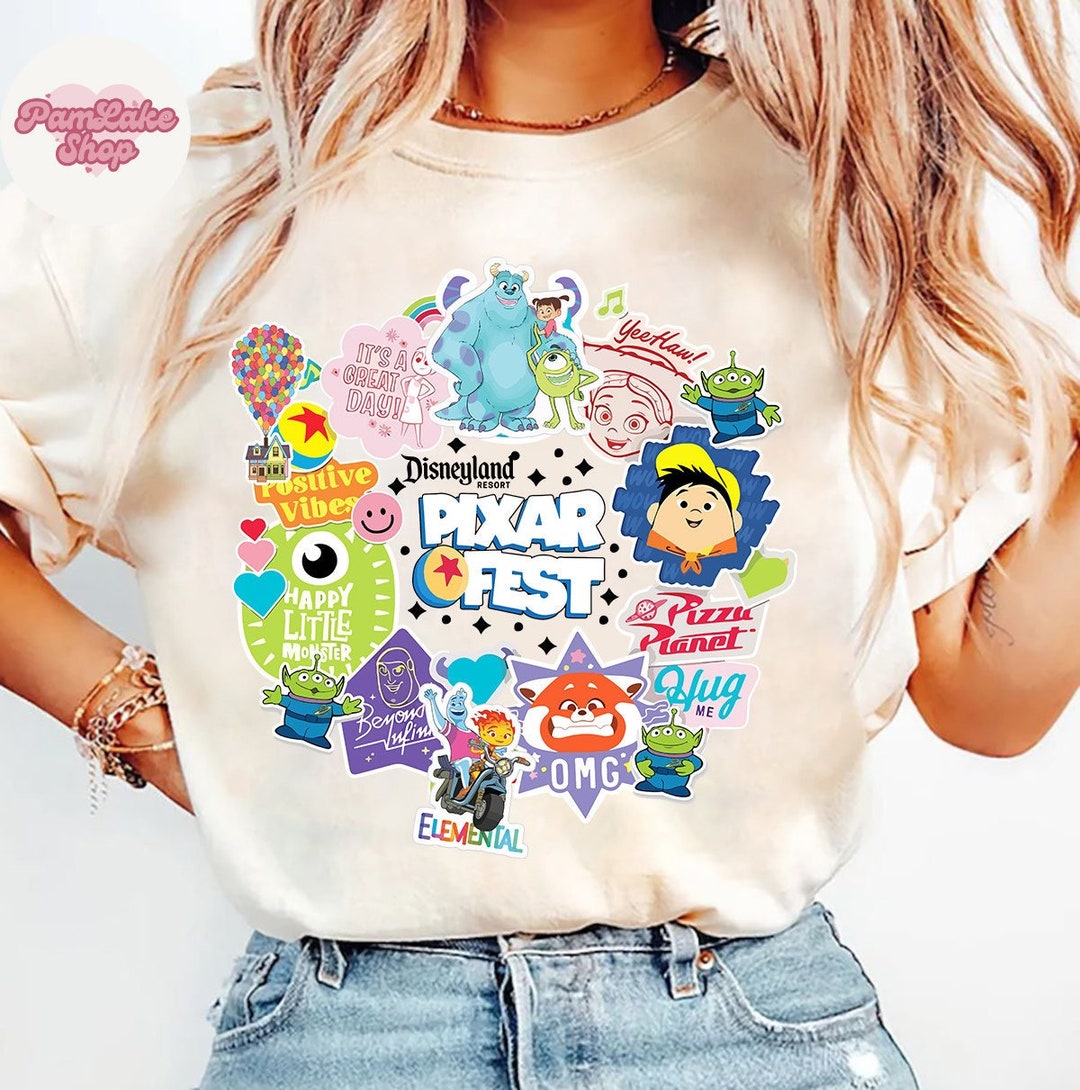 Vintage Disneyland Pixar Fest T-shirt, Meet Me at Pixar Pier Disney ...