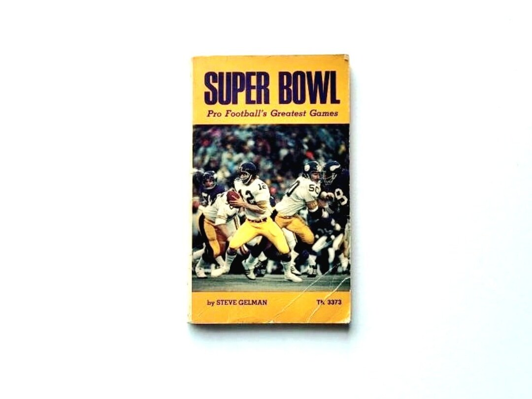 Super Bowl Book by Steve Gelman Terry Bradshaw NFL 1975 Vintage Sports ...
