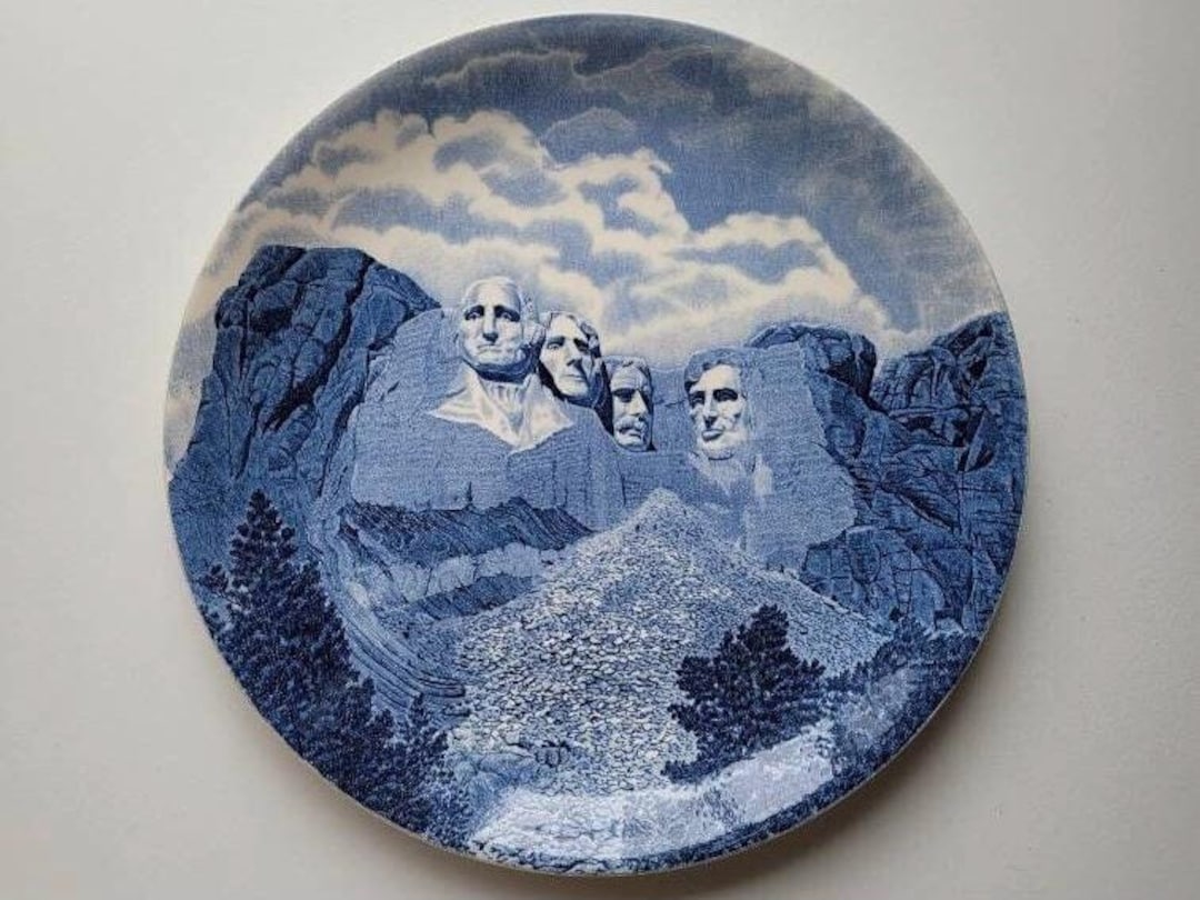 Vintage 1970s Mount Rushmore Souvenir Plate: Johnson Bros. England - Etsy