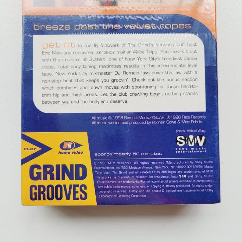 MTV Grind Workout With Eric Nies Dance Club Aerobics 1998 - Etsy