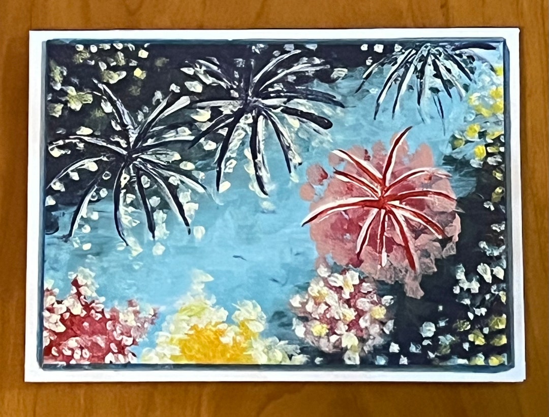 Firework Greeting Card - Etsy