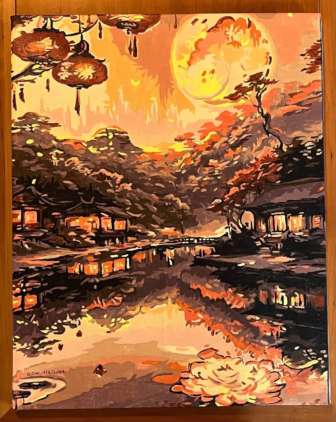 Lantern Scenery Painting - Etsy