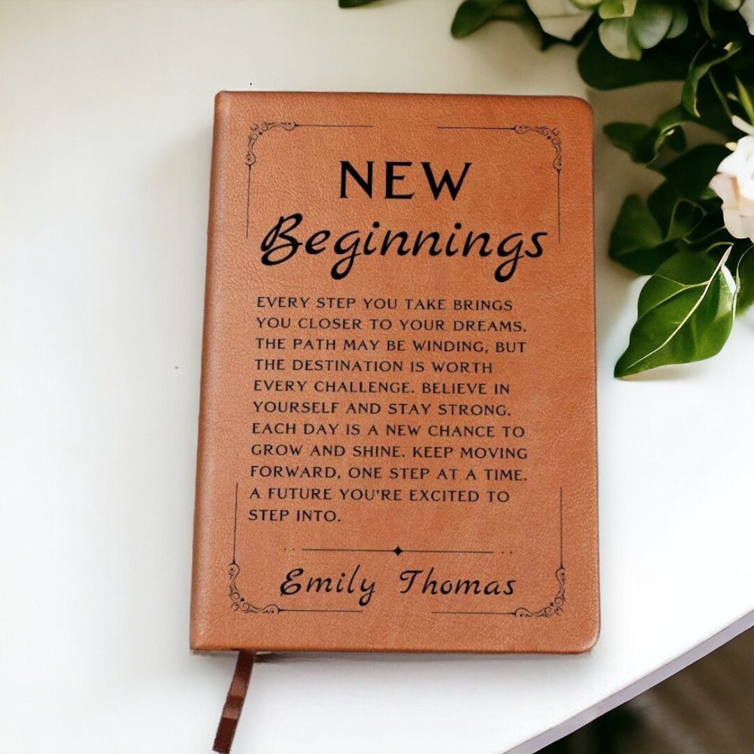 Personalized New Beginning Journal - Retirement Gift for Coworker ...