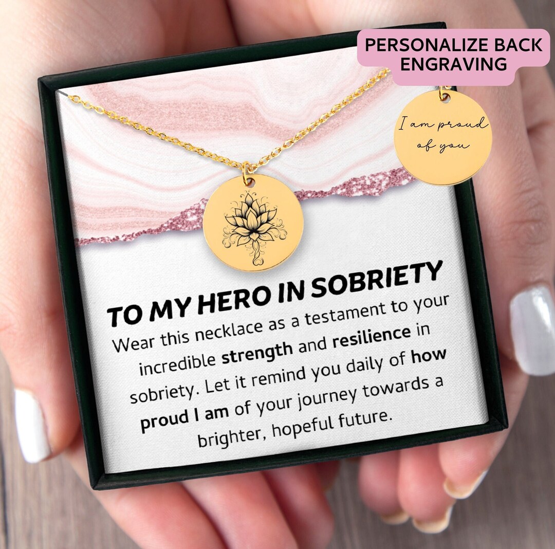 Addiction Recovery Necklace Sobriety Gift Sober Birthday - Etsy