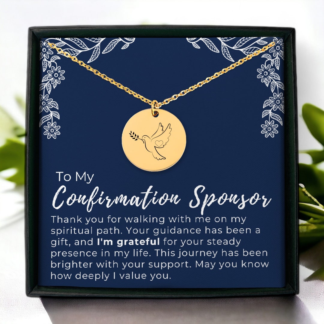 Confirmation Religious Sponsor Personalized Gift for Women Sponsor ...