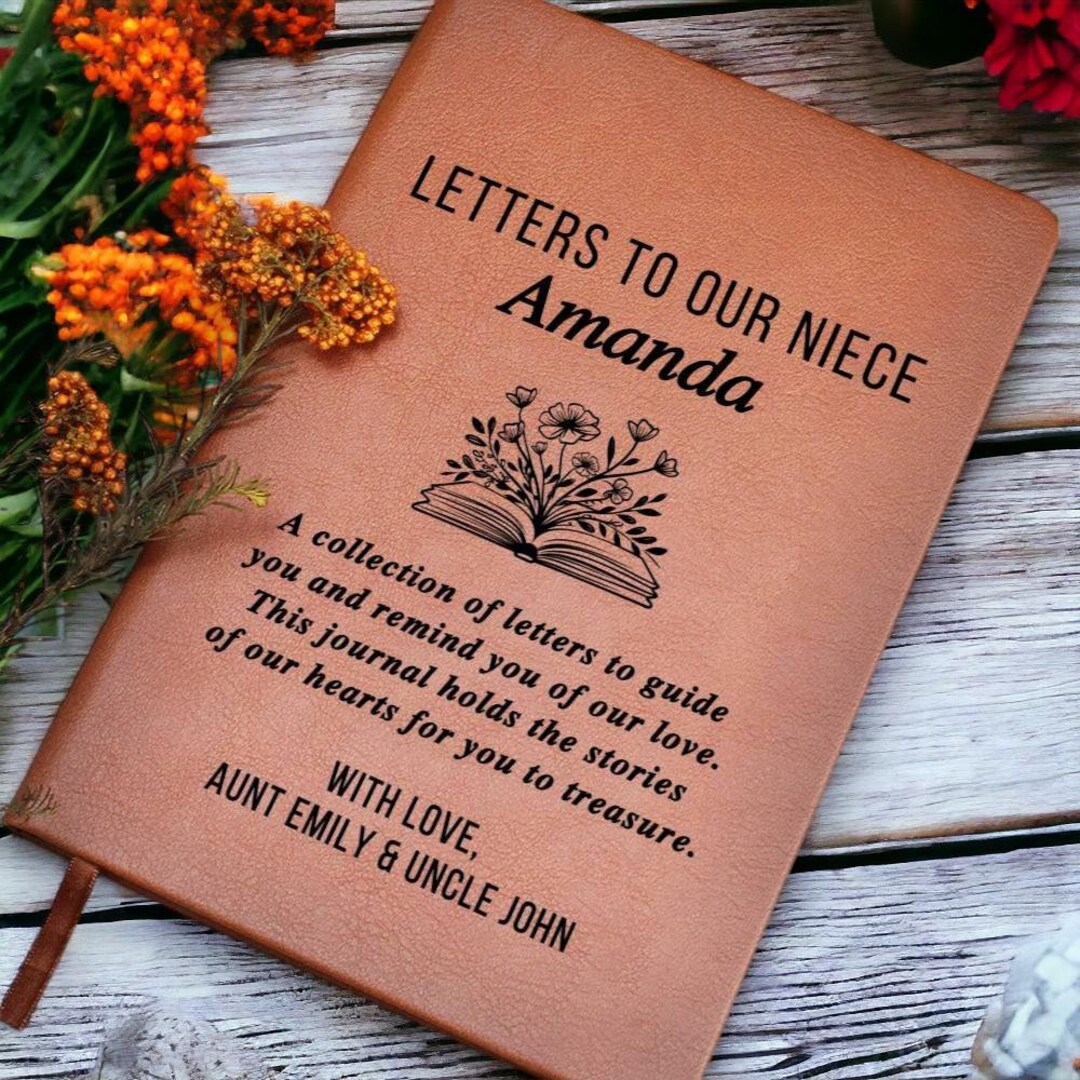 Letters to Our Niece Personalized Leather Journal, Legacy Memory Book ...