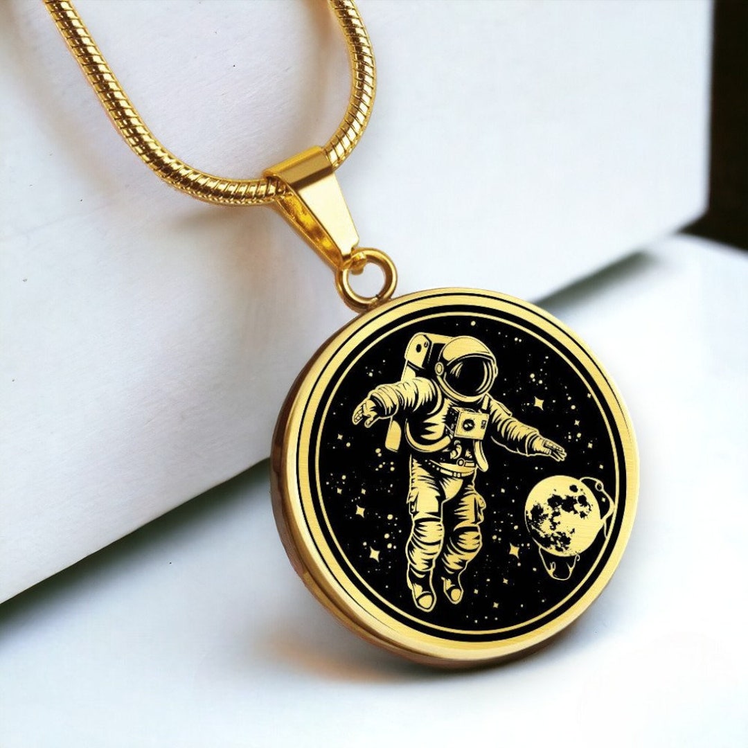 Personalized Astronaut Necklace, Astronaut Gift, Astronaut Pendant ...