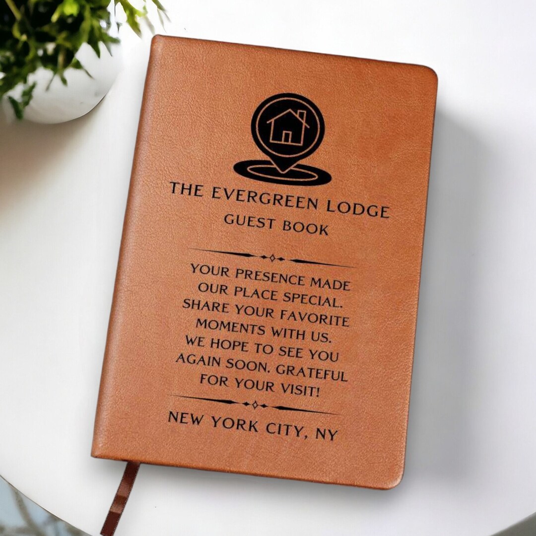 Airbnb Guest Book, Rental House Guest Book, Welcome Book, Guestbook ...