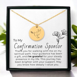 Confirmation Sponsor Personalized Gift for Women Sponsor Confirmation ...