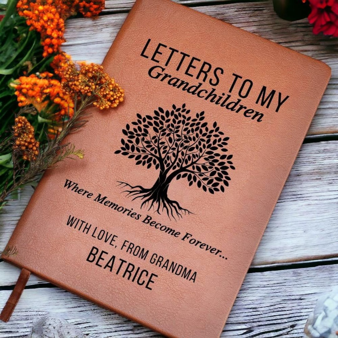 Letters to My Grandchildren, Personalized Leather Journal, Grandparent ...