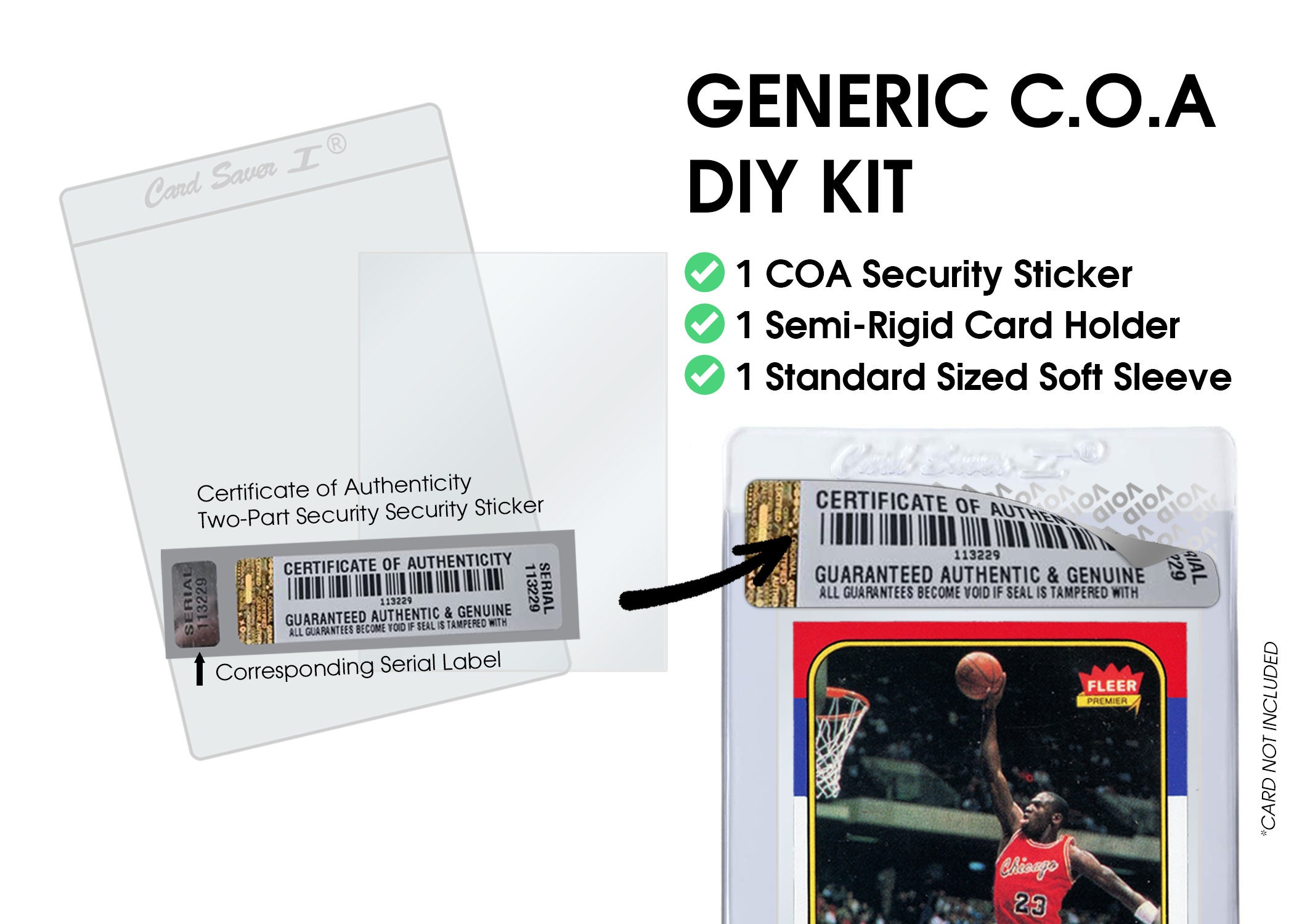 Certificate of Authenticity - Trading Card DIY Kit - // Card Not ...
