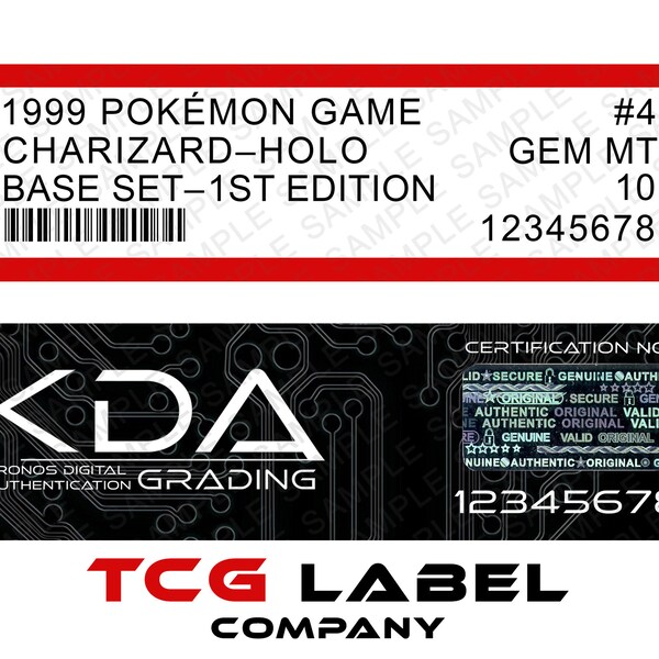 Card Slab Label - Etsy