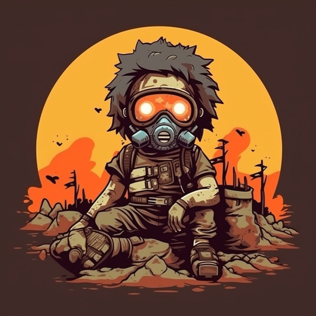 Sci-fi Atomic Girl, Dystopian, Post-apocalyptic - .png, .eps, .ai, .svg ...