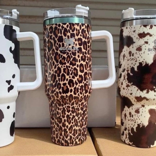 Cowprint Stanley Cup - Etsy