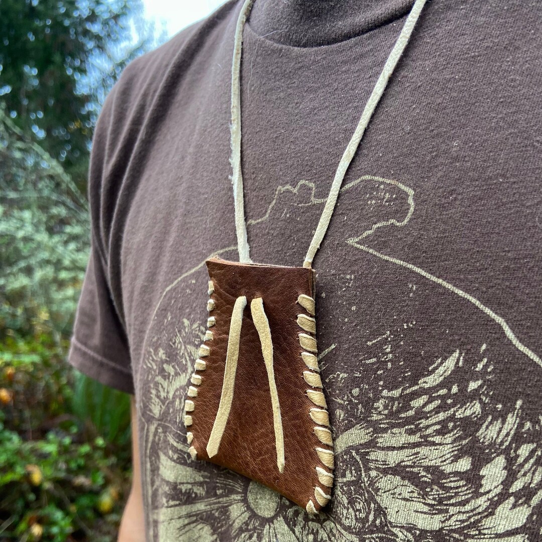 Deer Leather Neck Pouch, Medicine Pouch - Etsy