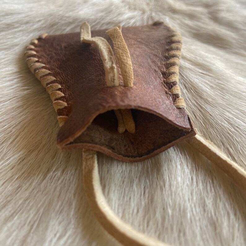 Deer Leather Neck Pouch, Medicine Pouch - Etsy