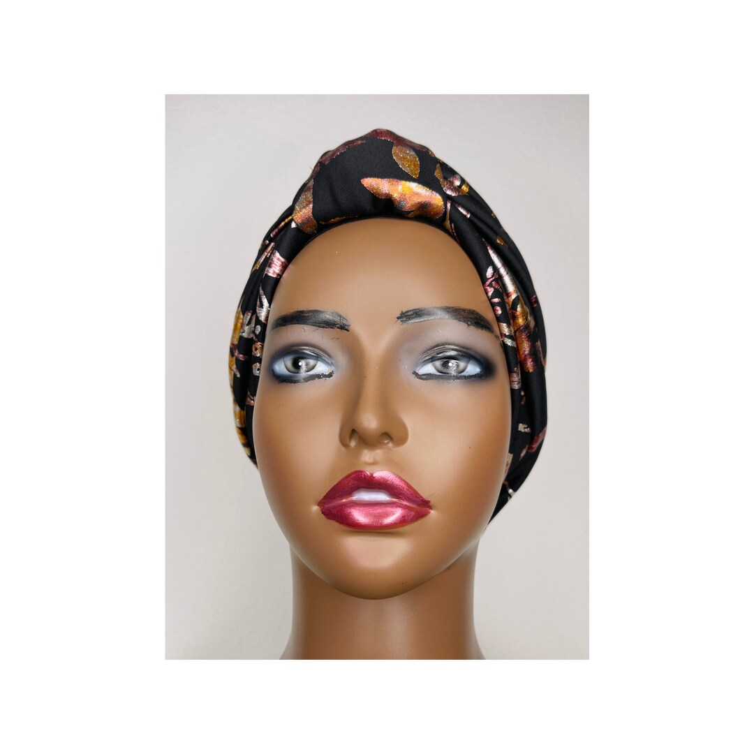 Pre Tied Turban | Cancer Head Cover |hair Loss Turban| Party Turban ...