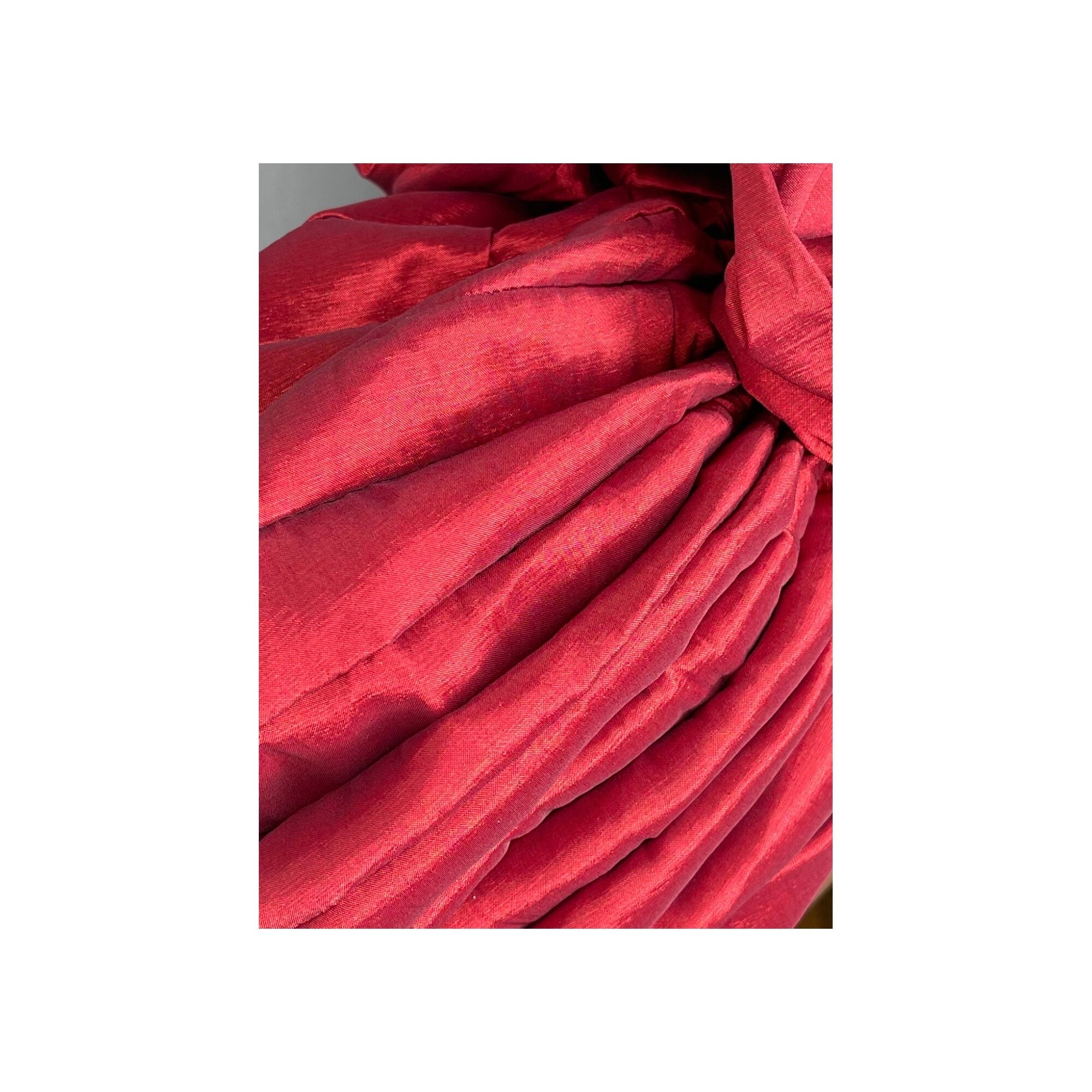 Cherry Red Fashion Turban Party Wear Wedding Guest Head Cover Cancer ...