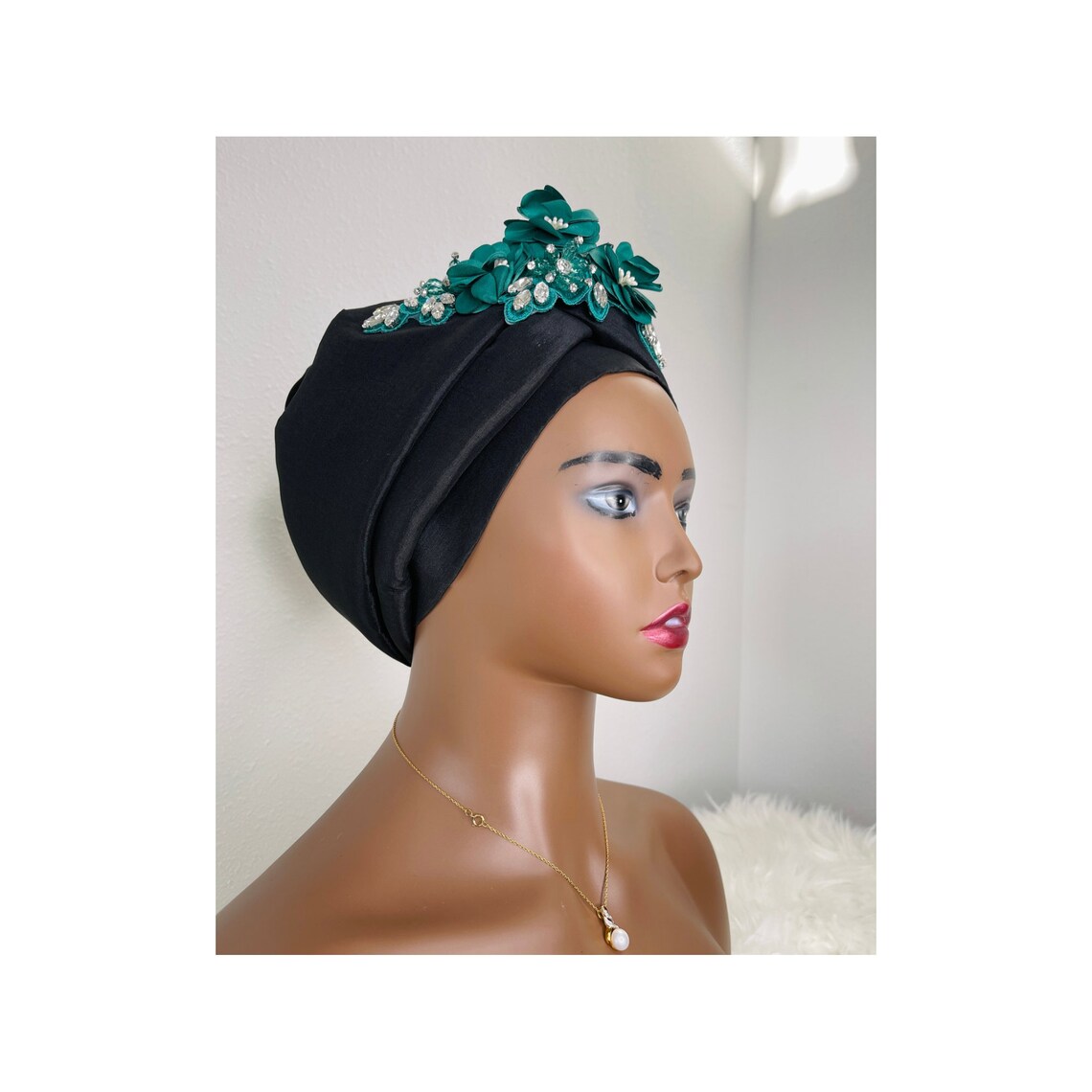 Black Turban | Cancer Head Cover | Party Turban - Etsy