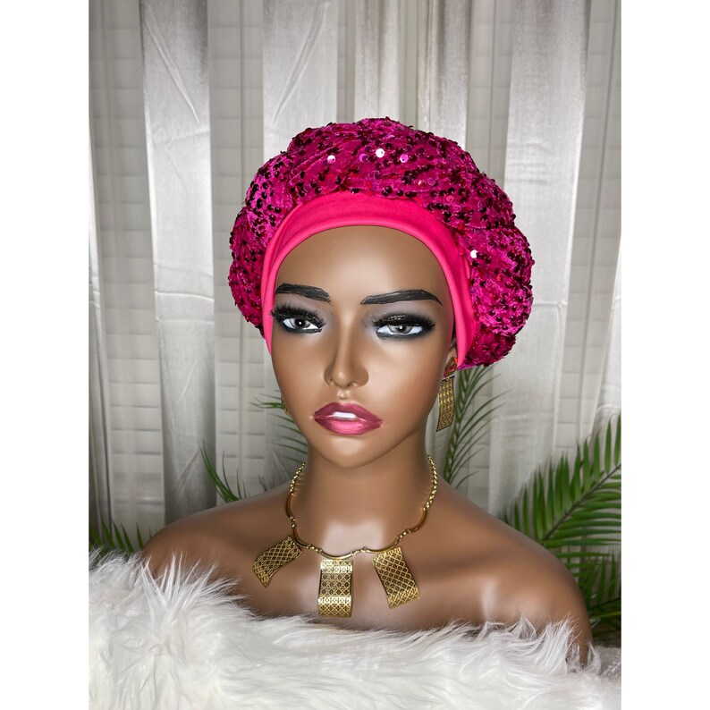 Sequin Turban | Comfortable Scuba Head Cover - Etsy