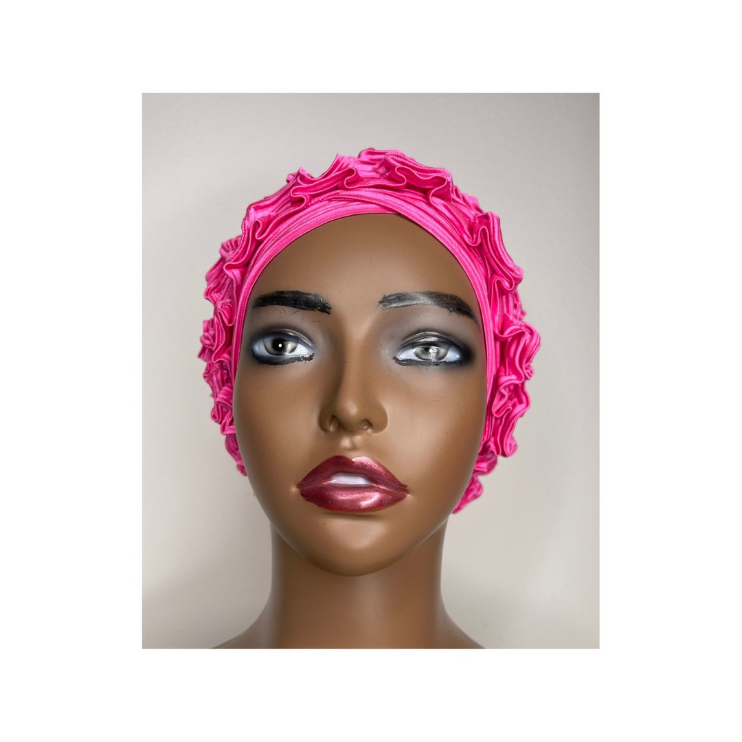 Pink Turban, Head Cover, Pre Tied Head Wrap - Etsy
