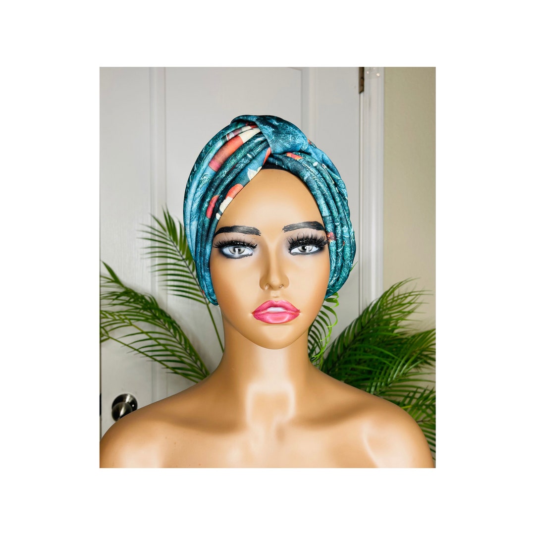 Pre Tied Turban, Head Cover, Hair Loss Cover - Etsy