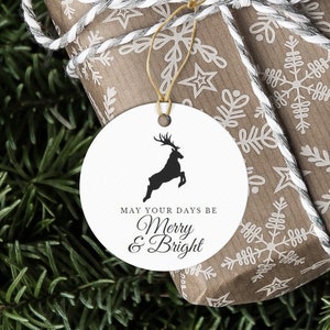 Printable Reindeer Gift Tags, Christmas Tags, Holiday Tags, Instant ...