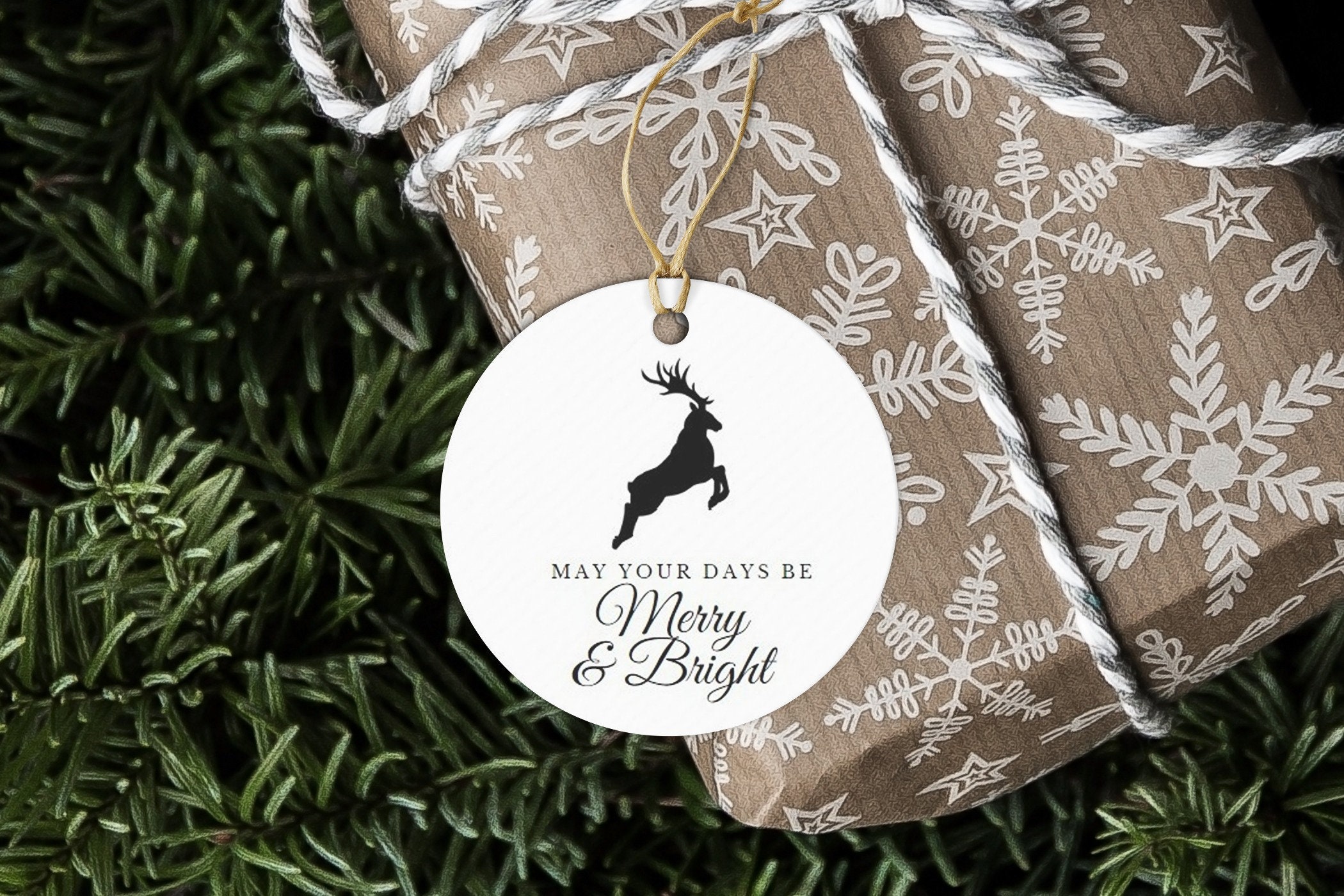 Printable Reindeer Gift Tags, Christmas Tags, Holiday Tags, Instant ...