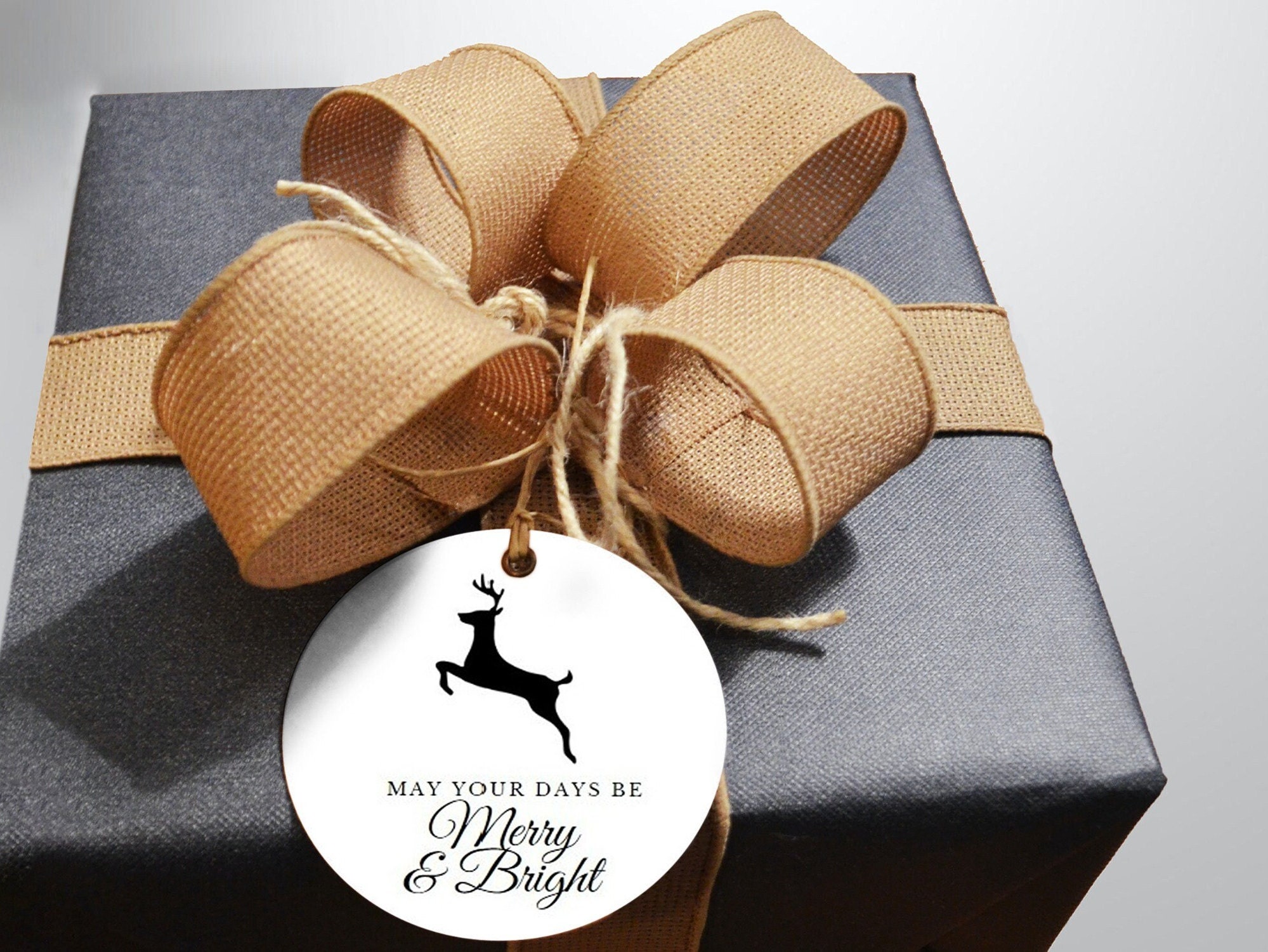 Printable Reindeer Gift Tags, Christmas Tags, Holiday Tags, Instant ...