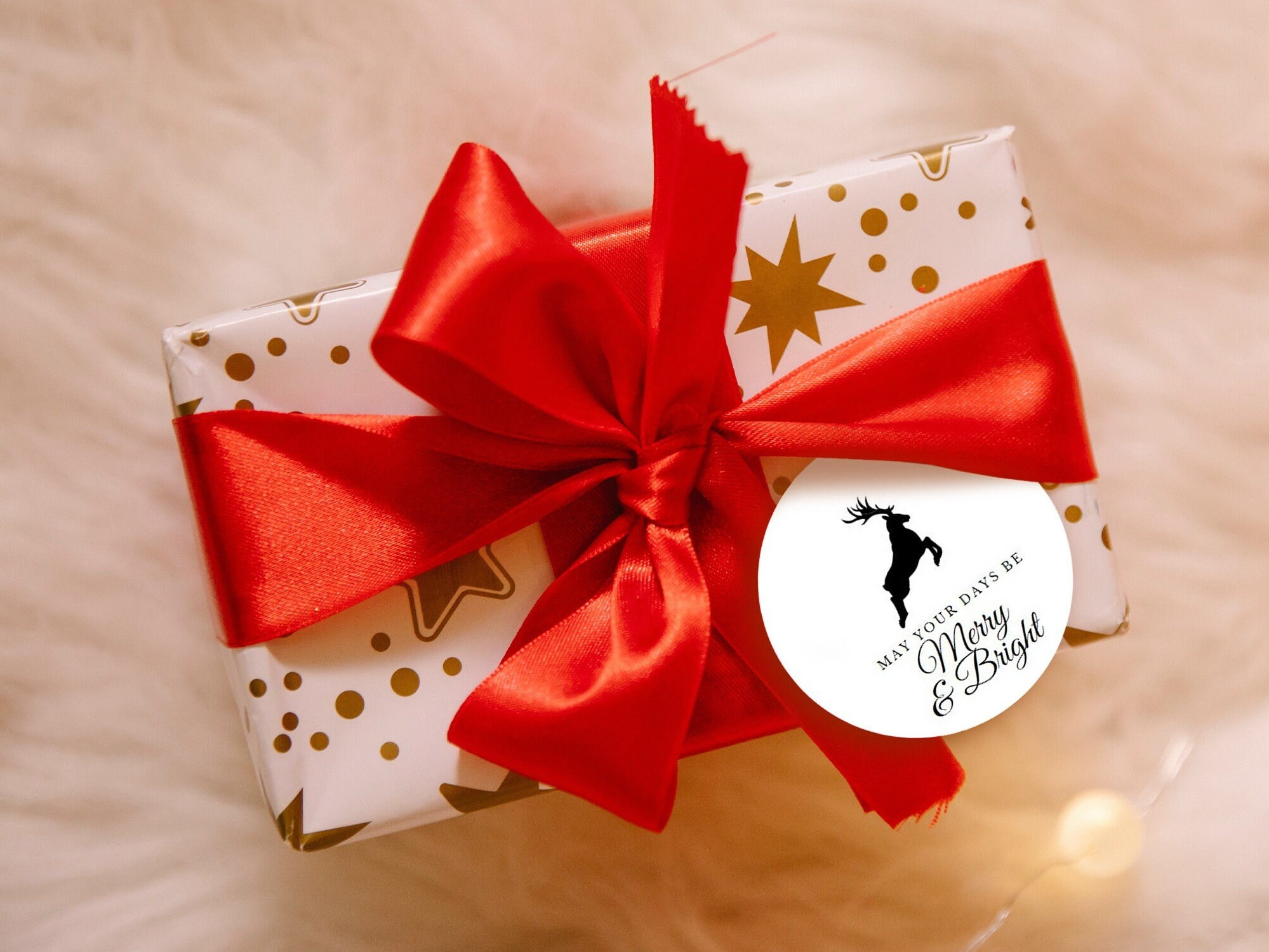 Printable Reindeer Gift Tags, Christmas Tags, Holiday Tags, Instant ...