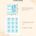 Printable Baby Blue Floral Gift Tags. All Occasions: Birthday - Etsy