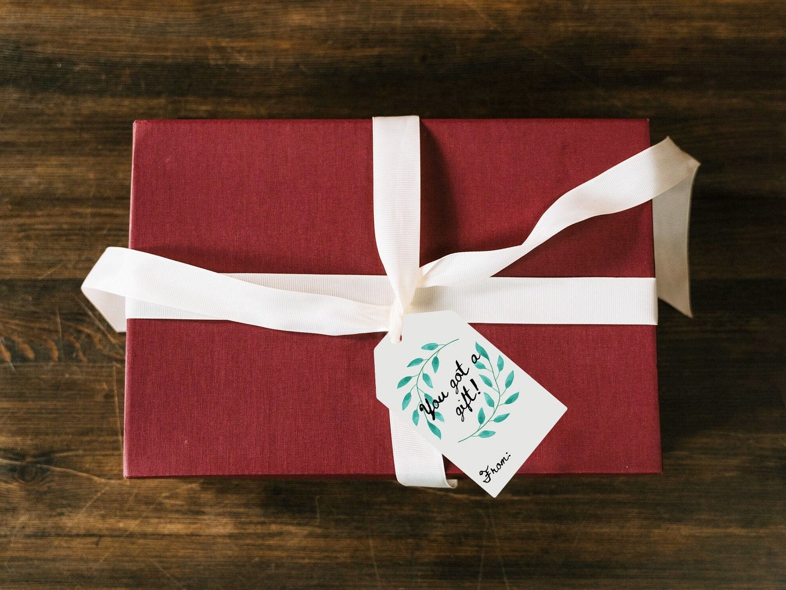 Elegant Floral Leafy Printable / Editable Gift Tags, Any Occasion Tags ...