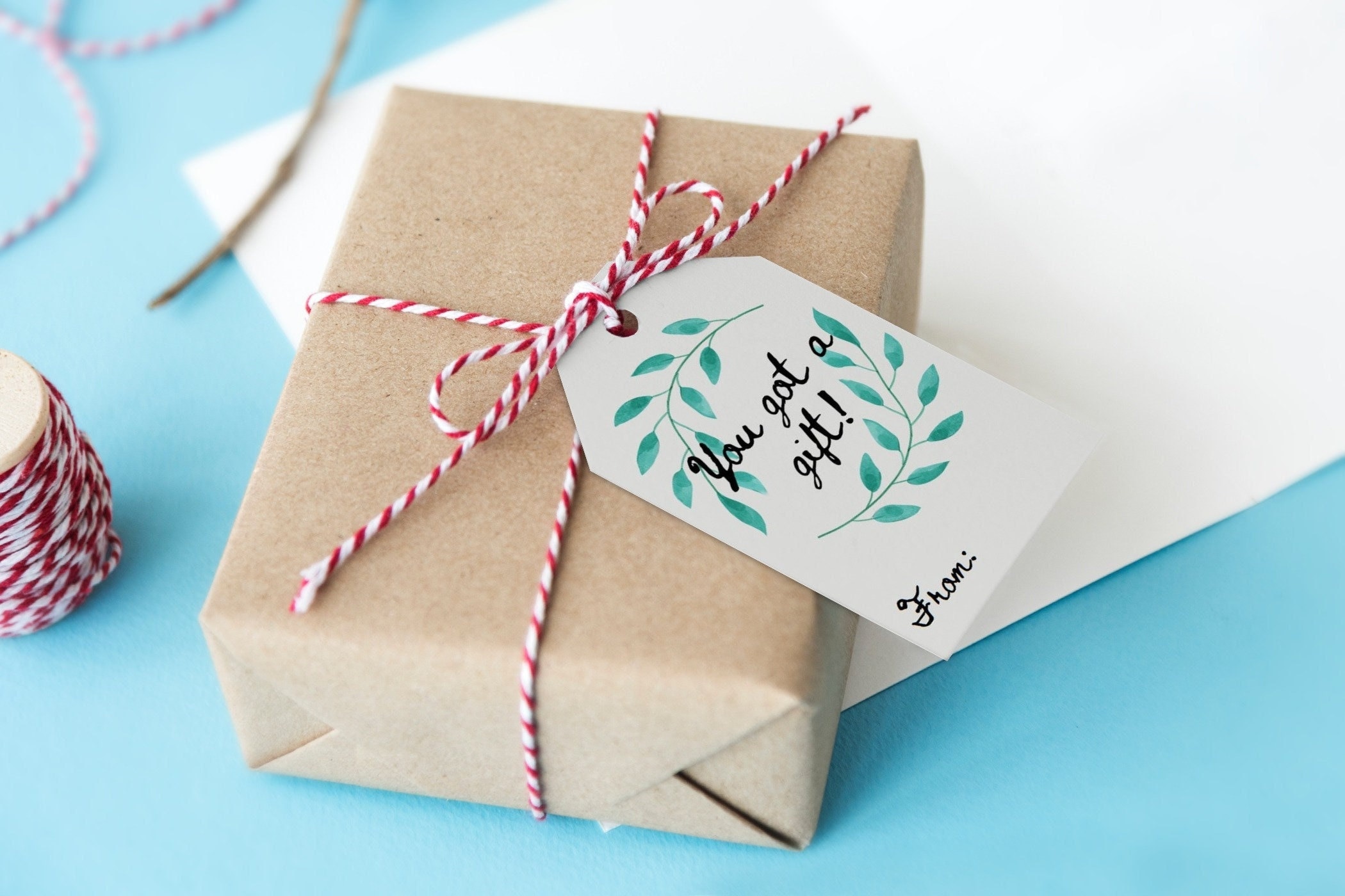 Elegant Floral Leafy Printable / Editable Gift Tags, Any Occasion Tags ...