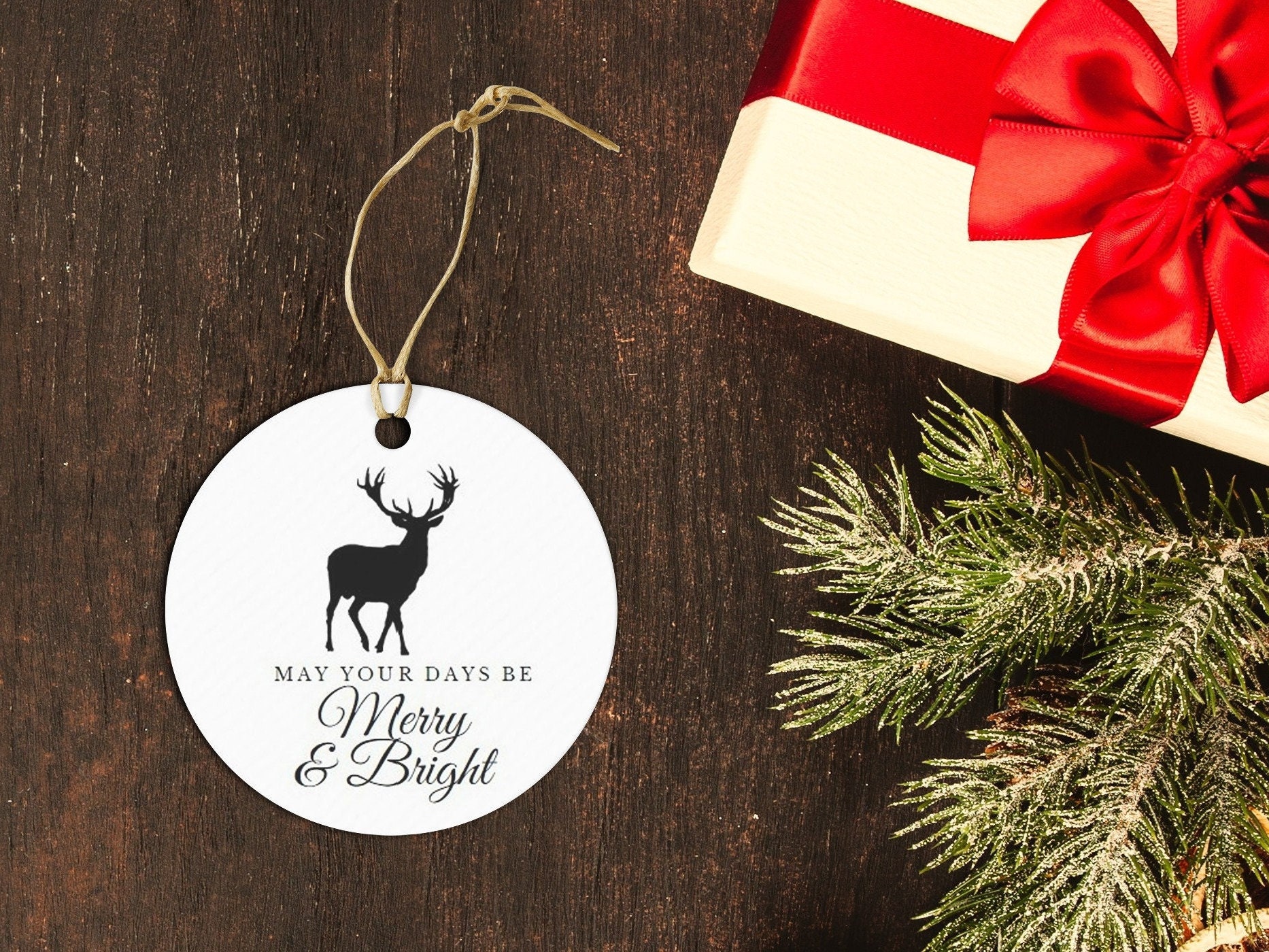 Printable Reindeer Gift Tags, Christmas Tags, Holiday Tags, Instant ...