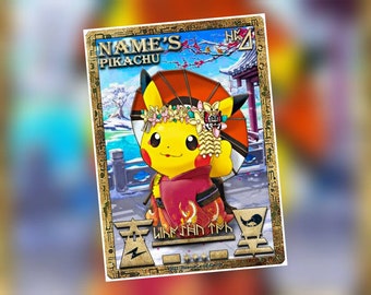 Ancient Pokemon Pikachu Dragonball Cosplay Custom Card or - Etsy