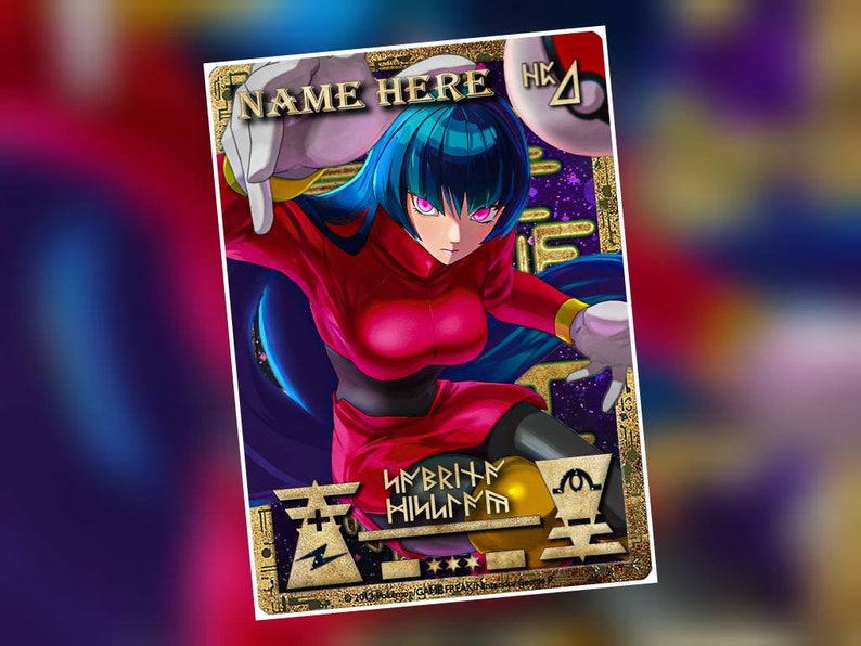 Ancient Sabrina Trainer Personalized Display Card or Timestamp Holo - Etsy