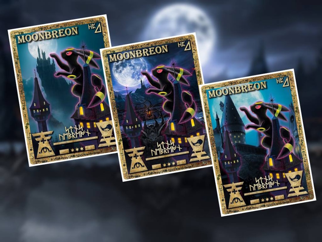 Ancient Umbreonmoonbreon Custom Card Holo Pokemon - Etsy