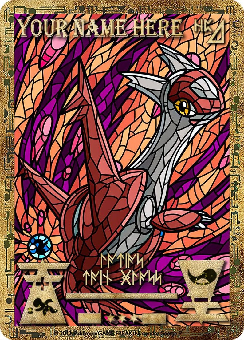 Ancient Stained Series Pokemon Custom Holo Card - Etsy