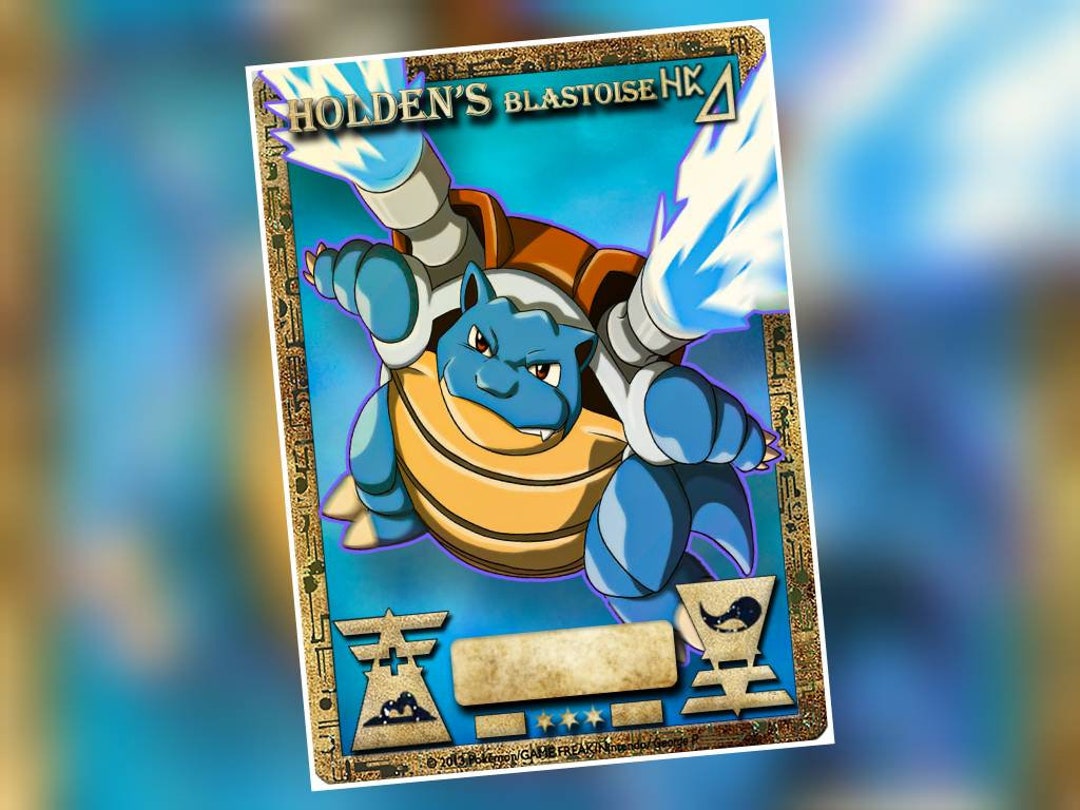 Ancient Blastoise Personalized Display Card or Timestamp Holo - Etsy