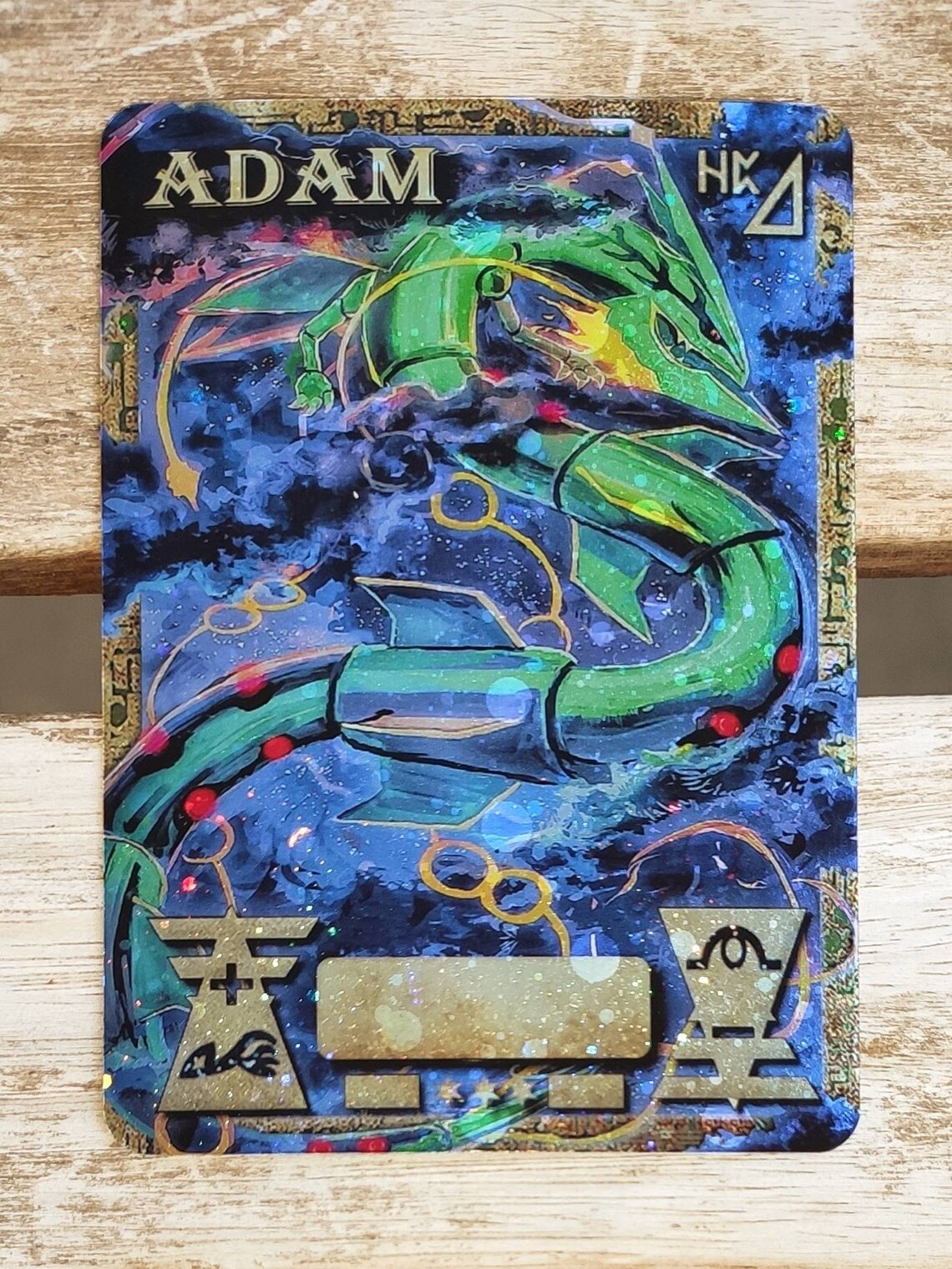 Ancient Rayquaza Pokemon Personalized Card or Timestamp - Etsy