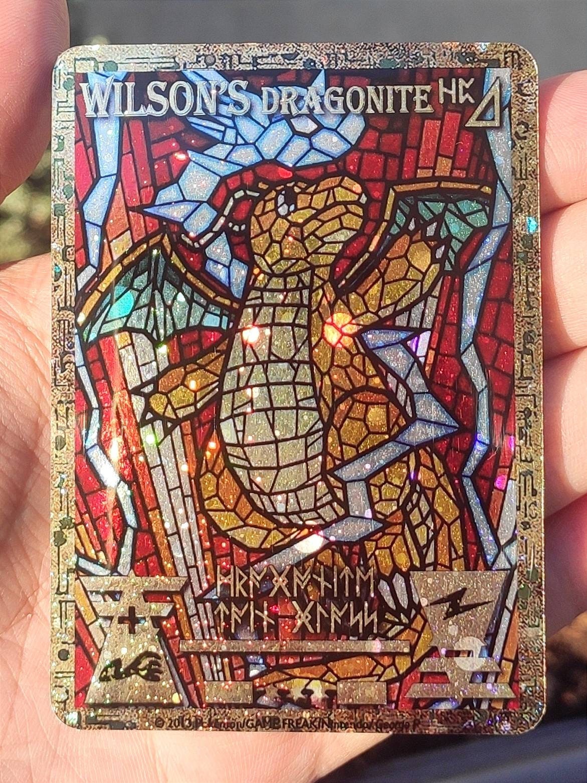 Ancient Stained Series Pokemon Custom Holo Card - Etsy