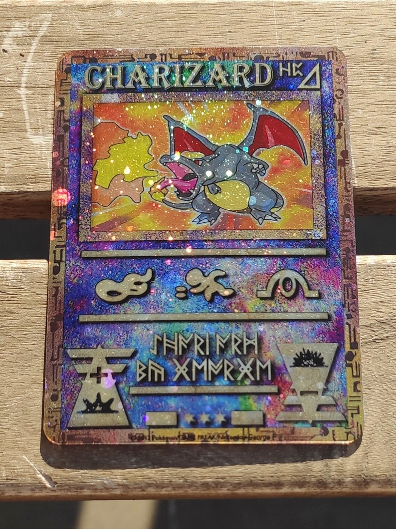 Ancient Charizard Personalized Card or Timestamp - Etsy
