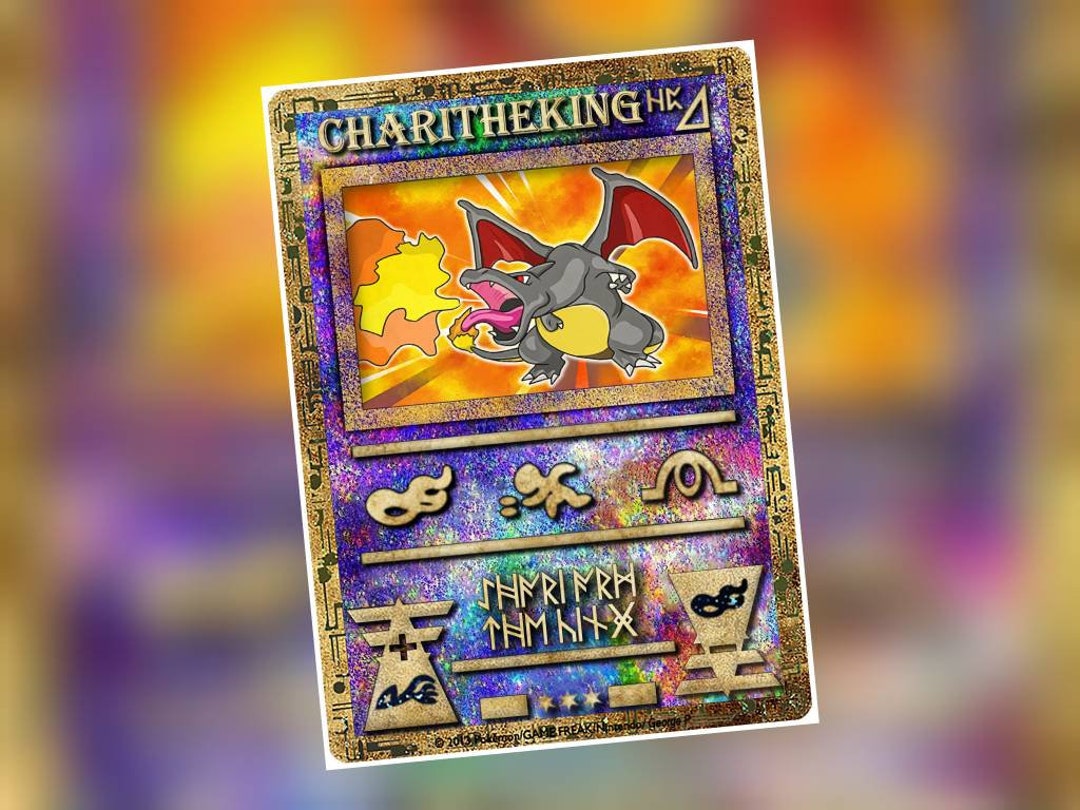 Ancient Charizard Personalized Card or Timestamp - Etsy