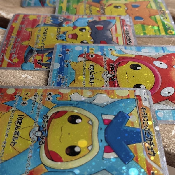 Pikachu Cosplay Cards - Etsy