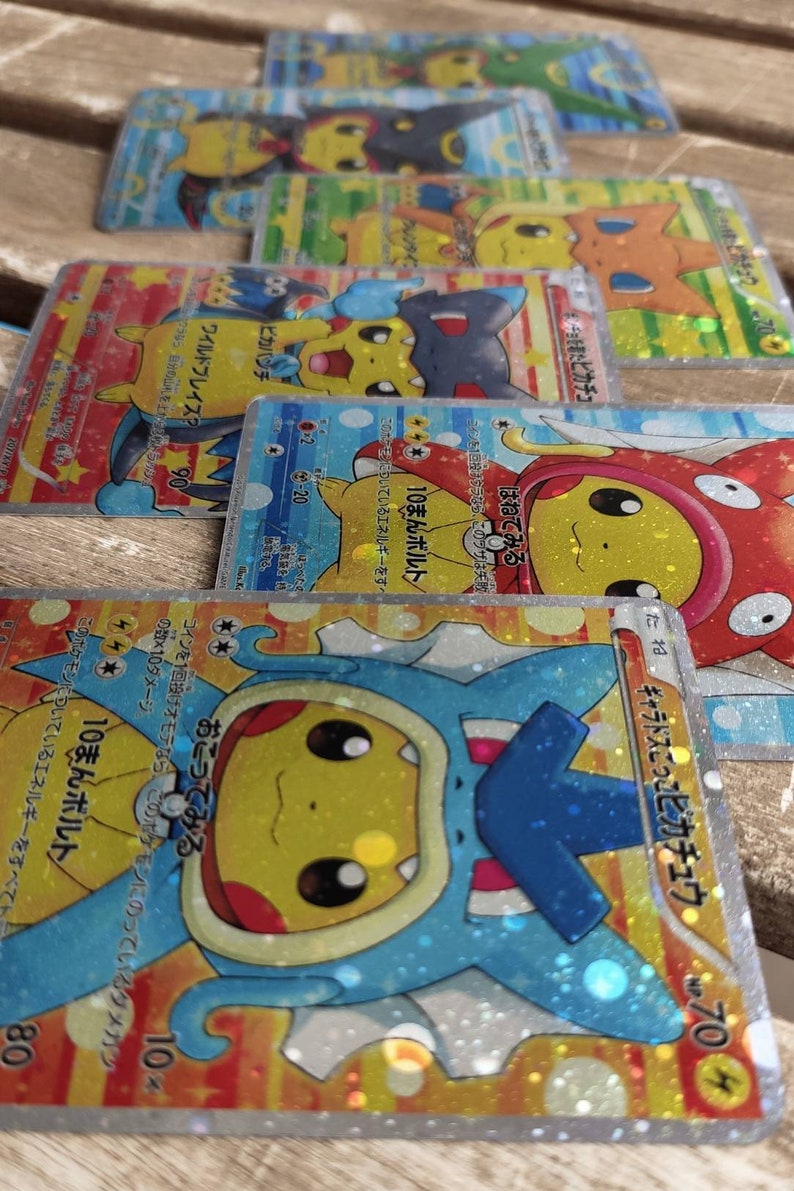 Pikachu Poncho/cosplay Pokemon Cosmos Holo PROXIES PICK 1 Card - Etsy