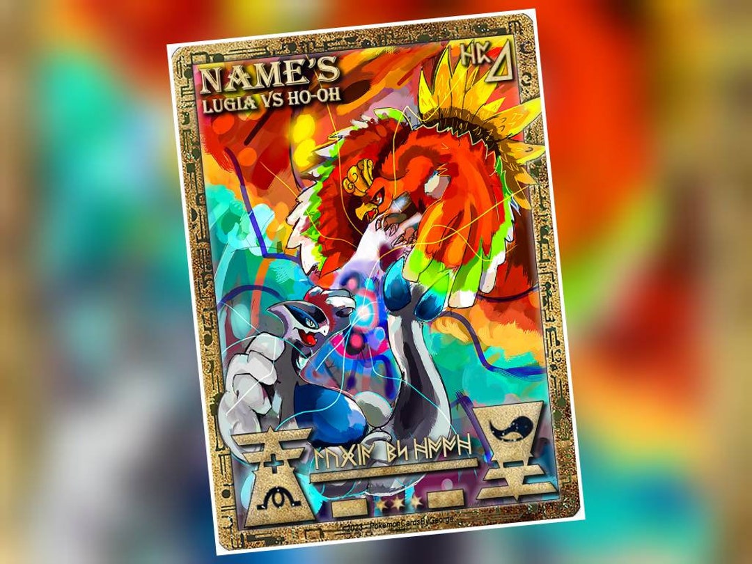 Ancient Ho-oh and Lugia Personalized Display Card or Timestamp Holo - Etsy