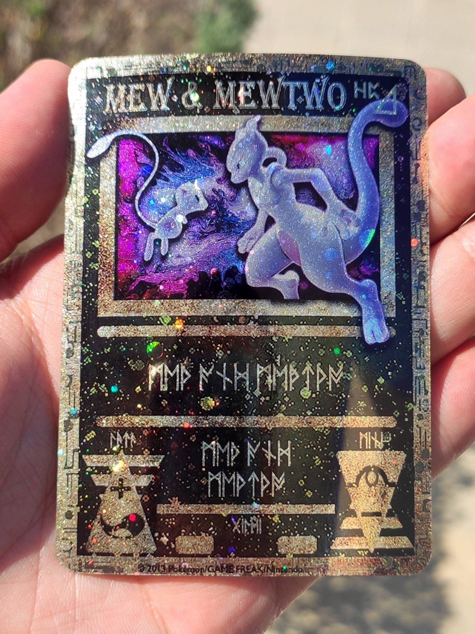 Ancient Mewtwo and Mew Personalized Card or Timestamp - Etsy