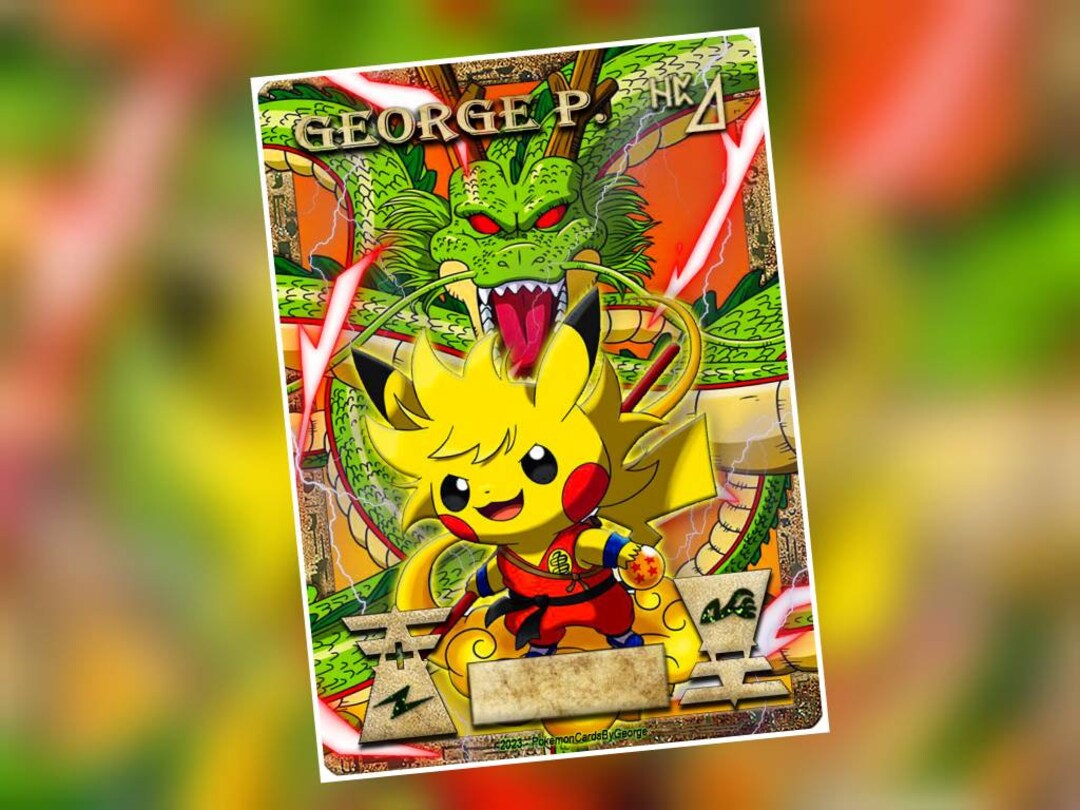 Ancient Pokemon Pikachu Dragonball Cosplay Custom Card or Timestamp - Etsy